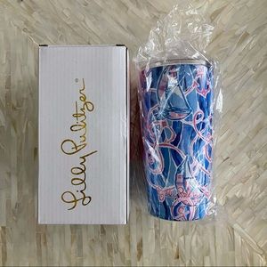 Lilly Pulitzer | Dining | New Lilly Pulitzer Travel Tumbler Reel Nauti ...